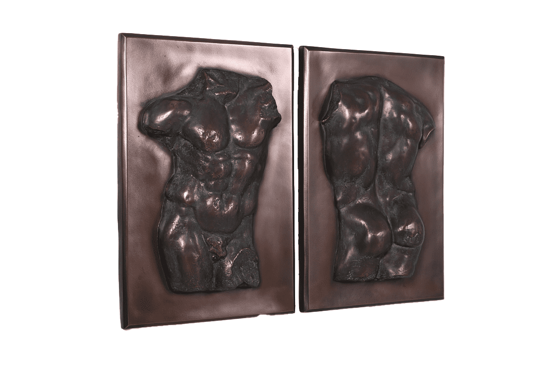 Bronze Adonis Torso Wall Decor Statue - Walmart.com