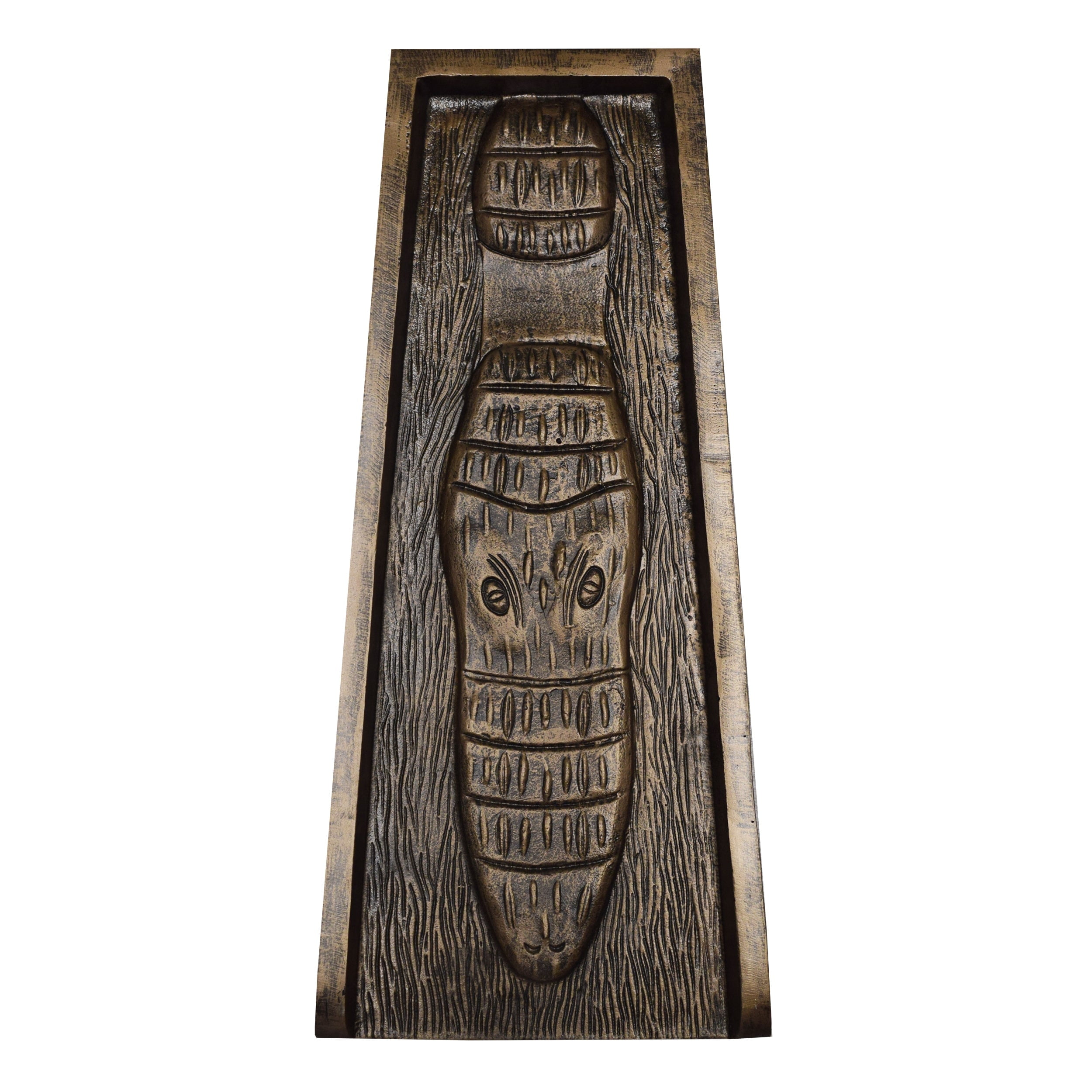 Bronze Alligator 24-in Cast Aluminum Downspout Gutter Splash Block ...