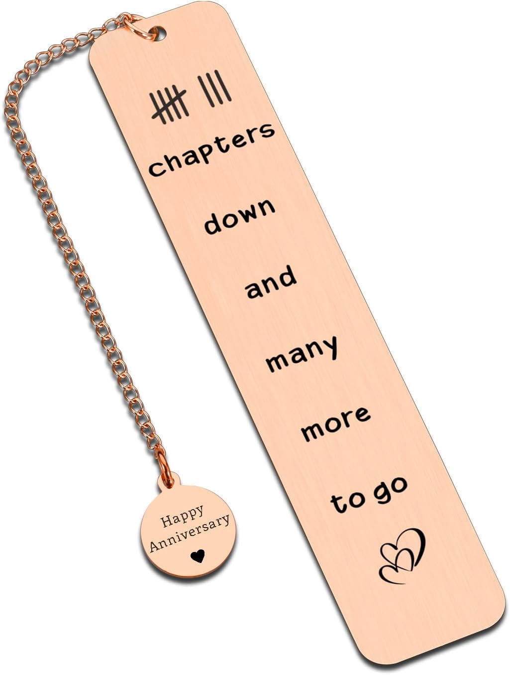 Bronze Anniversary Bookmark Gifts for Men Women, 8th Wedding ...