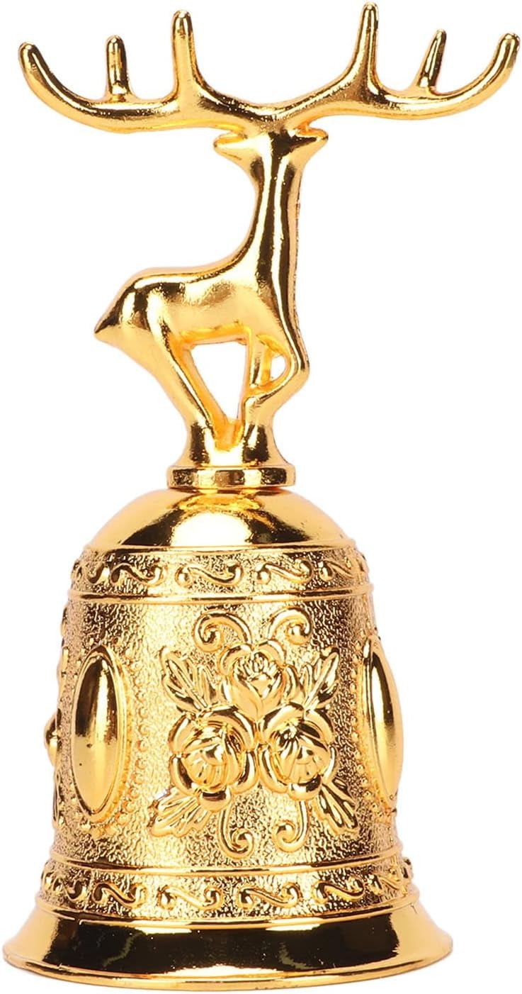 Bronze Bell Deer Hand Bell Metal Ringing Bell Vintage Bell Dinner Bells ...