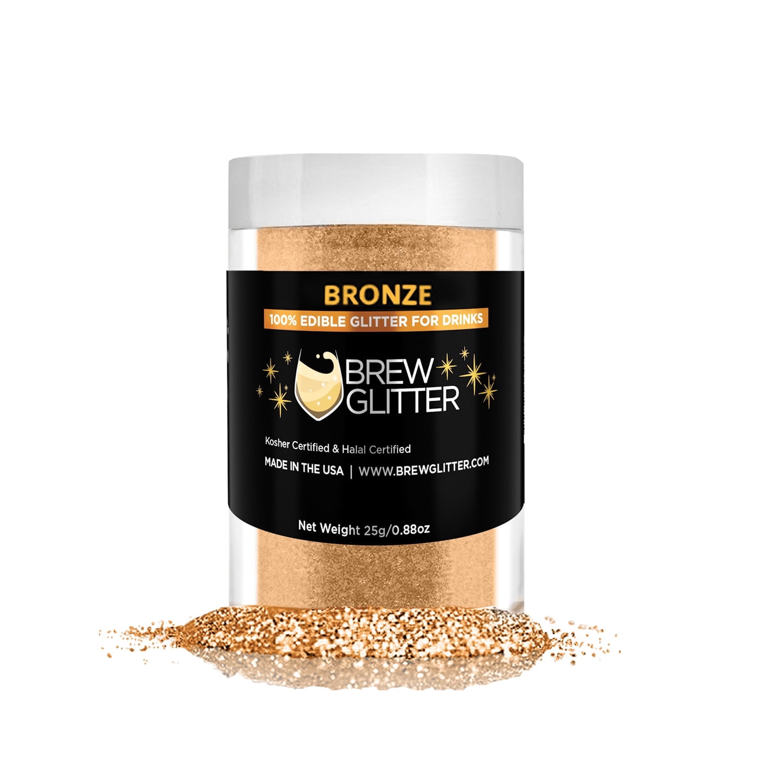 Brew Glitter - Bronze Edible Drink Glitter - Bold Sparkle, Beverage ...