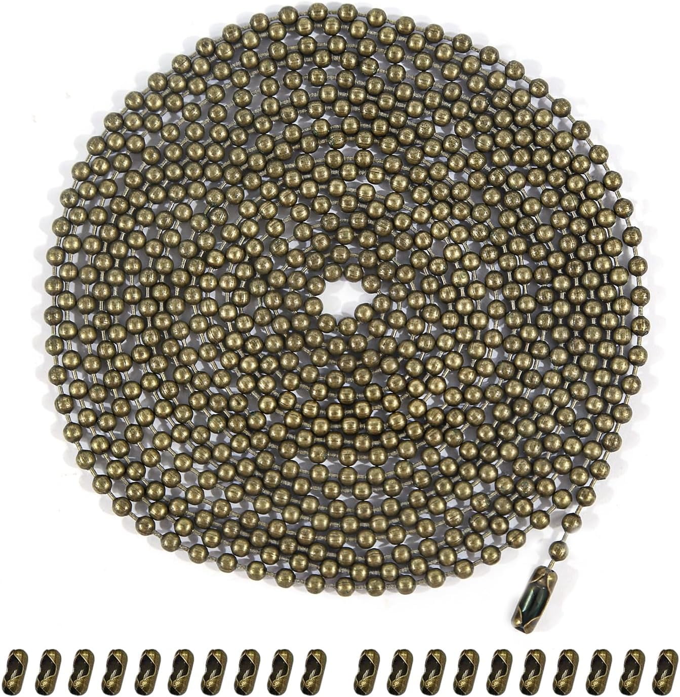 Bronze Ceiling Fan Pull Chain, 120" Extra Long Rust Proof 3mm Beaded ...