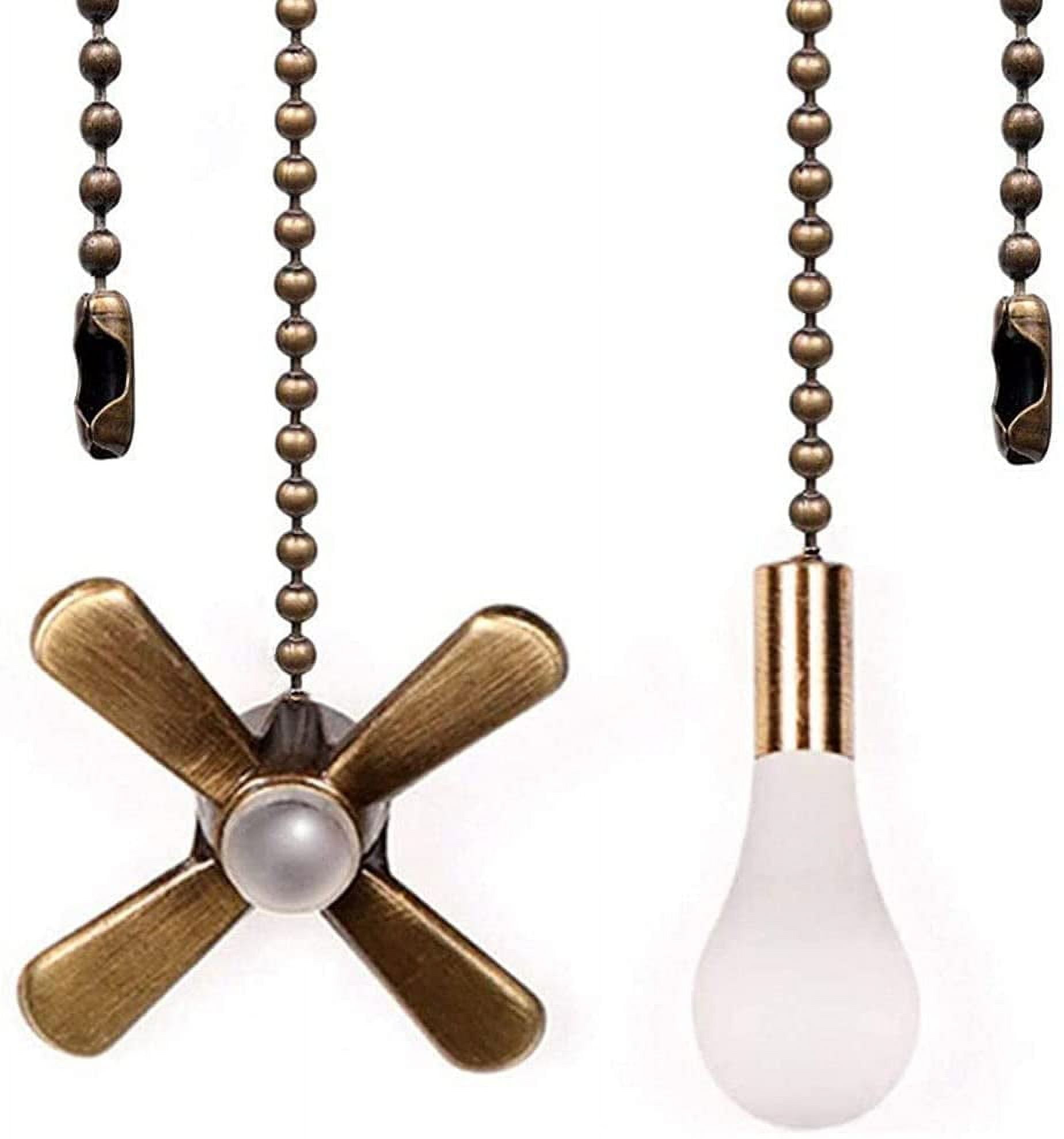 Bronze Ceiling Fan Pull Chain Extension for 13.6 Inch Fans, Decorative ...