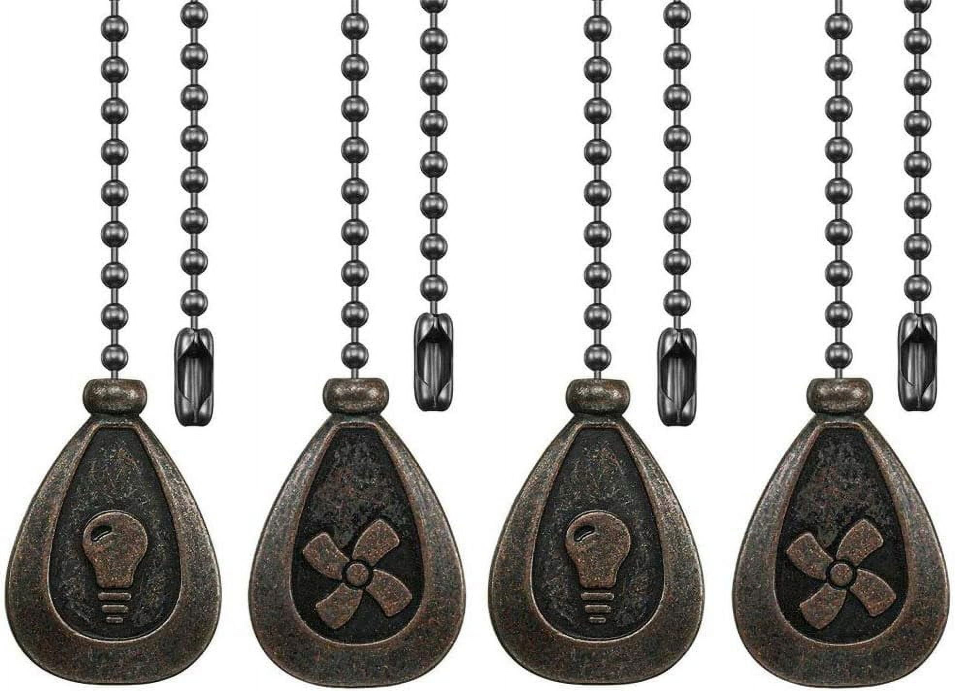 Bronze Ceiling Fan Pull Chain Set, Decorative Fan Pull Chain Pendant ...