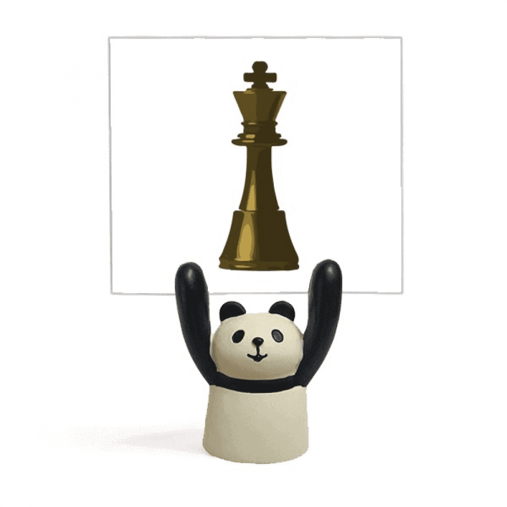Bronze Chess Soldier Board Game Match Memo Holder Cartoon Animal Panda ...