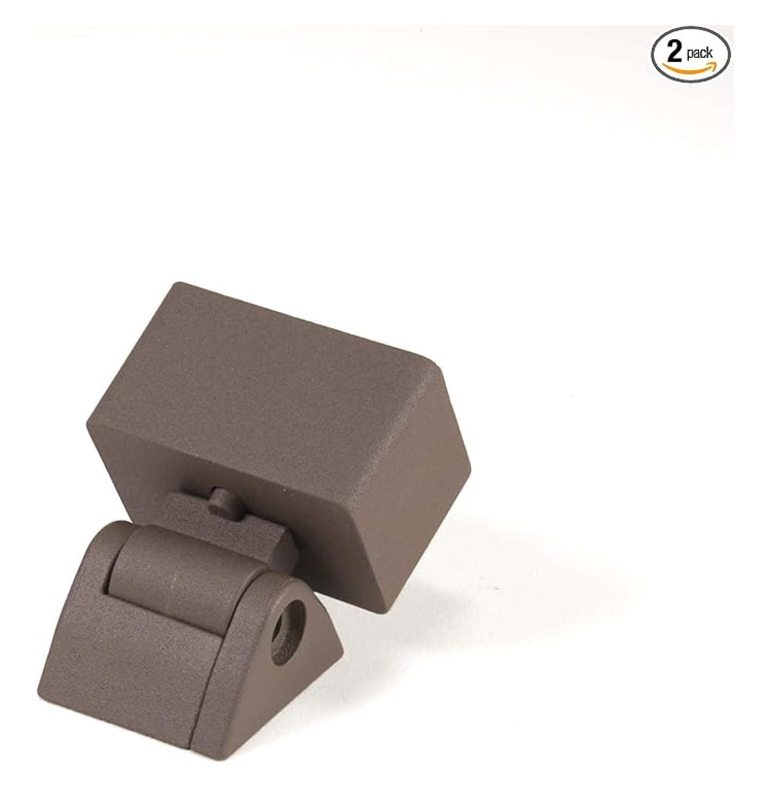 Bronze Contemporary Rectangular Stair Top Rail Brackets (2-Pack ...