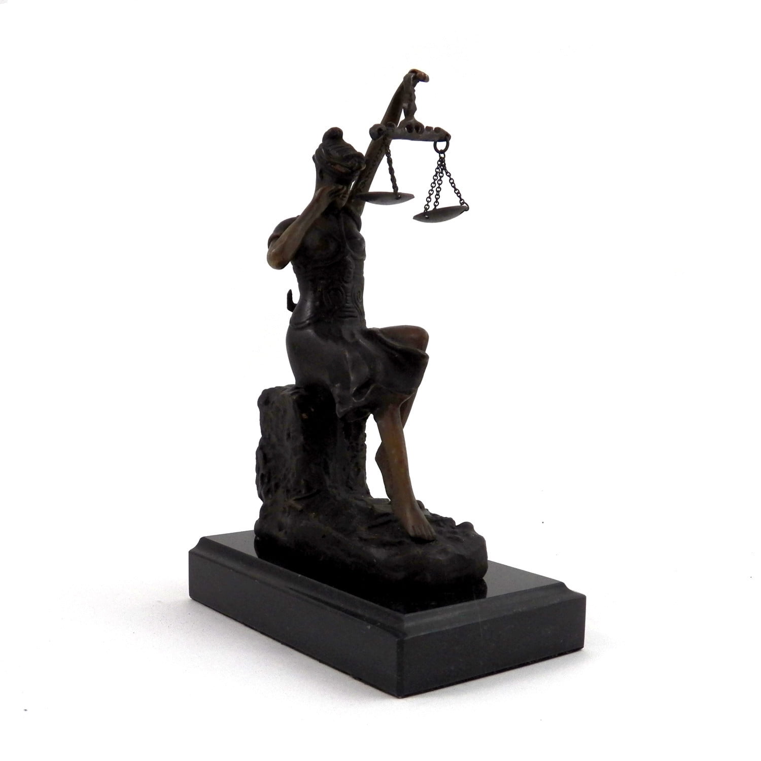 Bronze Crying Lady Justice Sculpture on Marble Base. - Walmart.com