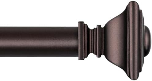 Bronze Curtain Rods for Windows 28 to 48 Inch Heavy Duty Adjustable ...