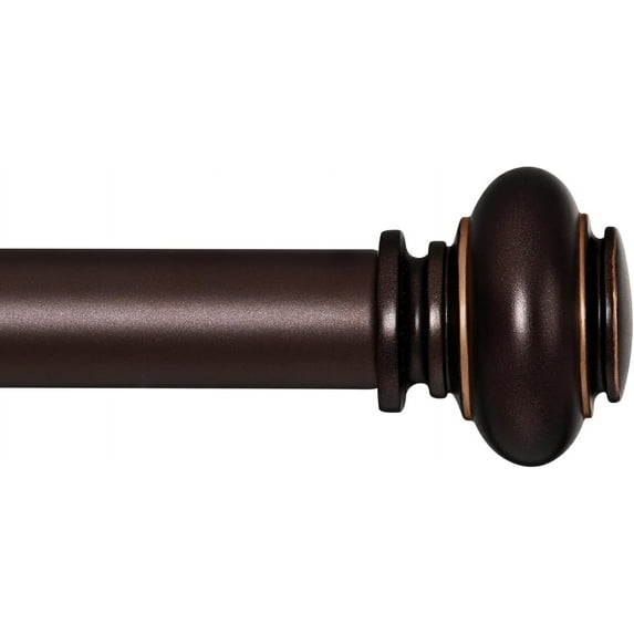 Bronze Curtain Rods for Windows 28 to 48 Inches Adjustable Decorative 1 ...