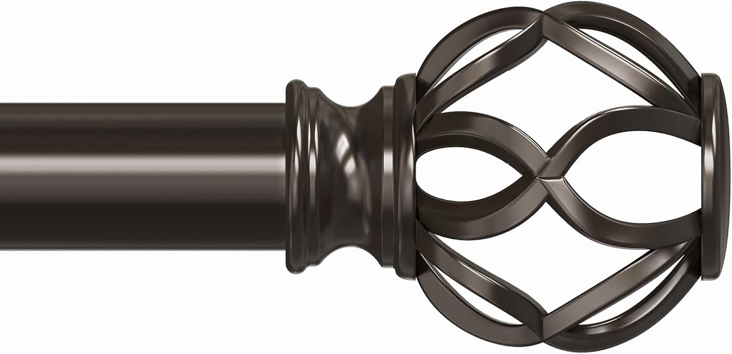 Bronze Curtain Rods for Windows 30 to 56 Inch, 1 Inch Adjustable ...