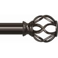 Bronze Curtain Rods for Windows 30 to 56 Inch, 1 Inch Adjustable ...