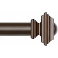 Bronze Curtain Rods for Windows 66 to 120 Inch, 1 Inch Heavy Duty Long ...