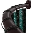 Bronze Curved Shower Curtain Rod 33-78 Inches Adjustable Shower Rods ...