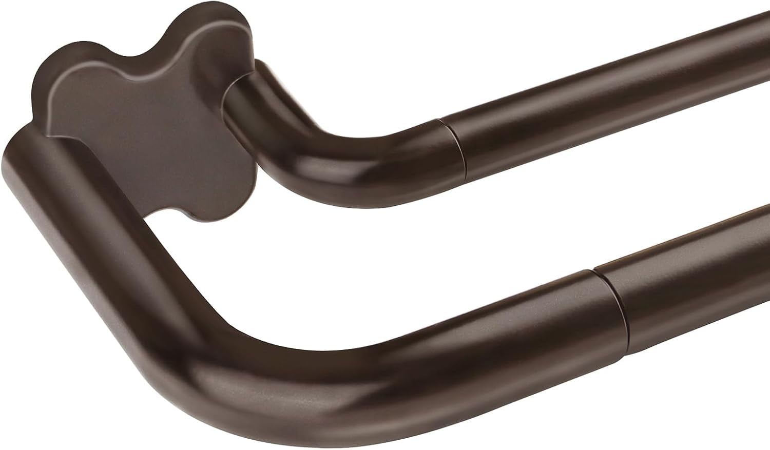 Bronze Double Curtain Rods, Blackout Wrap Around Curtain Rods for ...