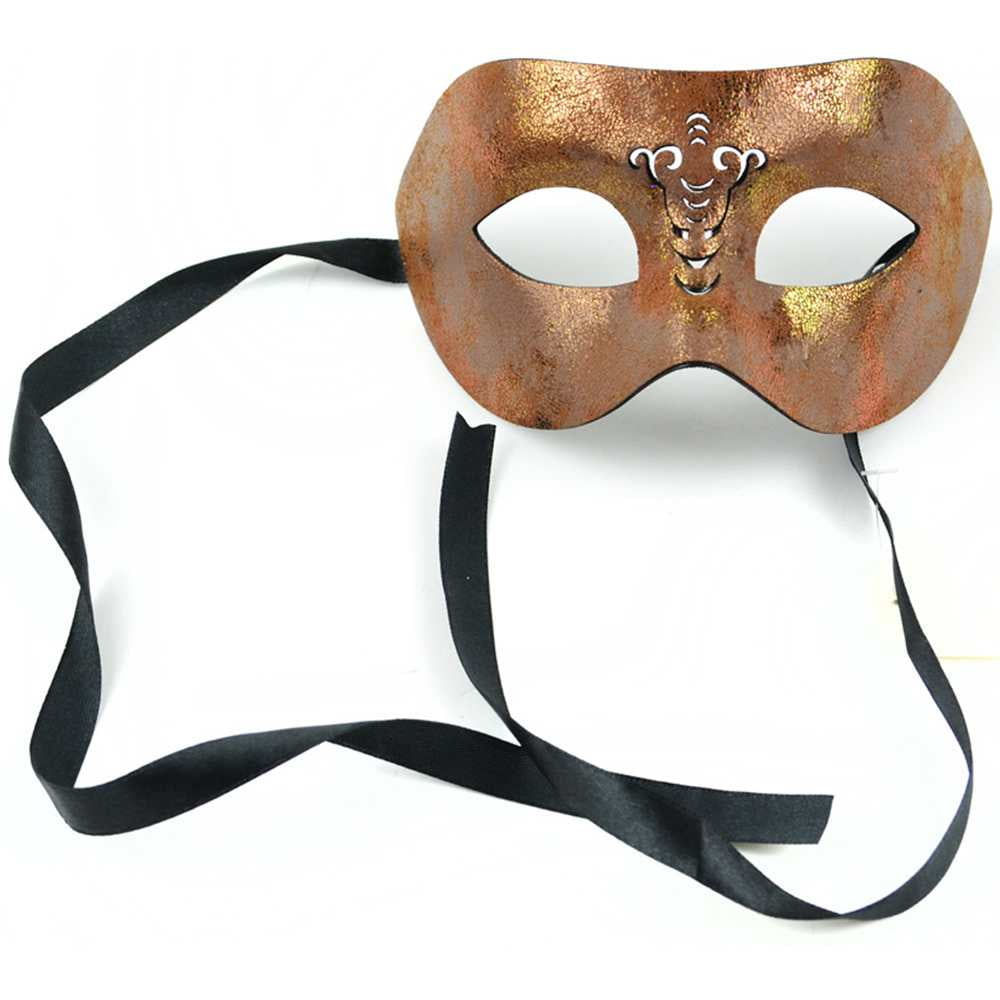Bronze Finished Leather Masquerade Mask - Walmart.com