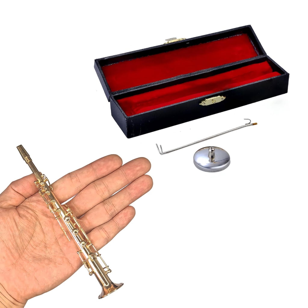 Bronze Gold Veneered Tiny Saxophone Model Artisanal Decorative Part ...