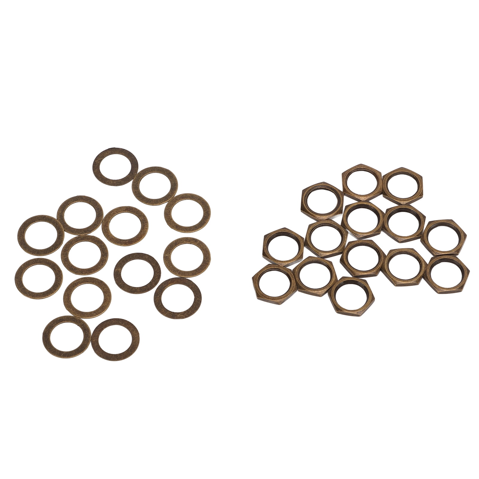 Bronze Guitar Bass G3/8 Female Thread Nuts Metal Washer Kit, Instrument ...