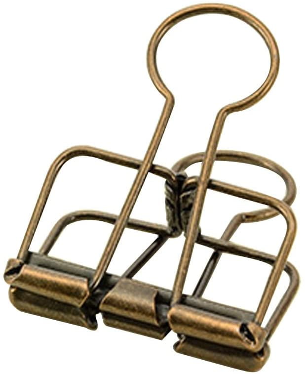 Bronze Hollow Out Paper Binder Clips - Pack of 20 | Personalized Office ...
