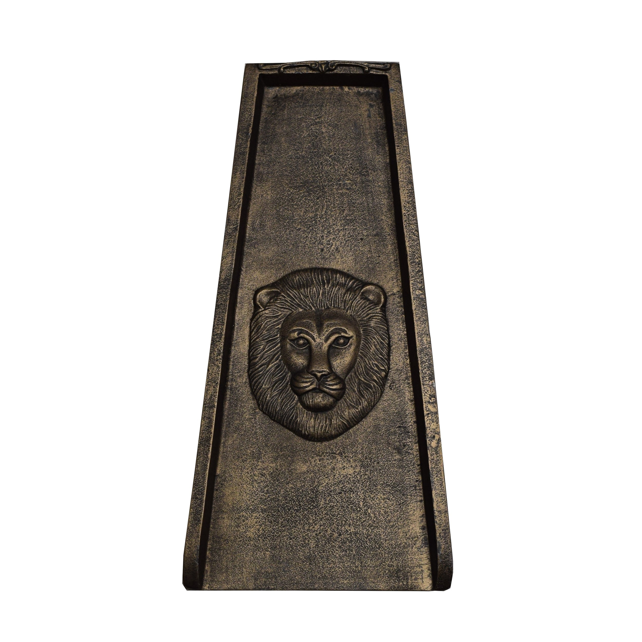 Bronze Lion 24-in Cast Aluminum Downspout Gutter Splash Block - Walmart.com