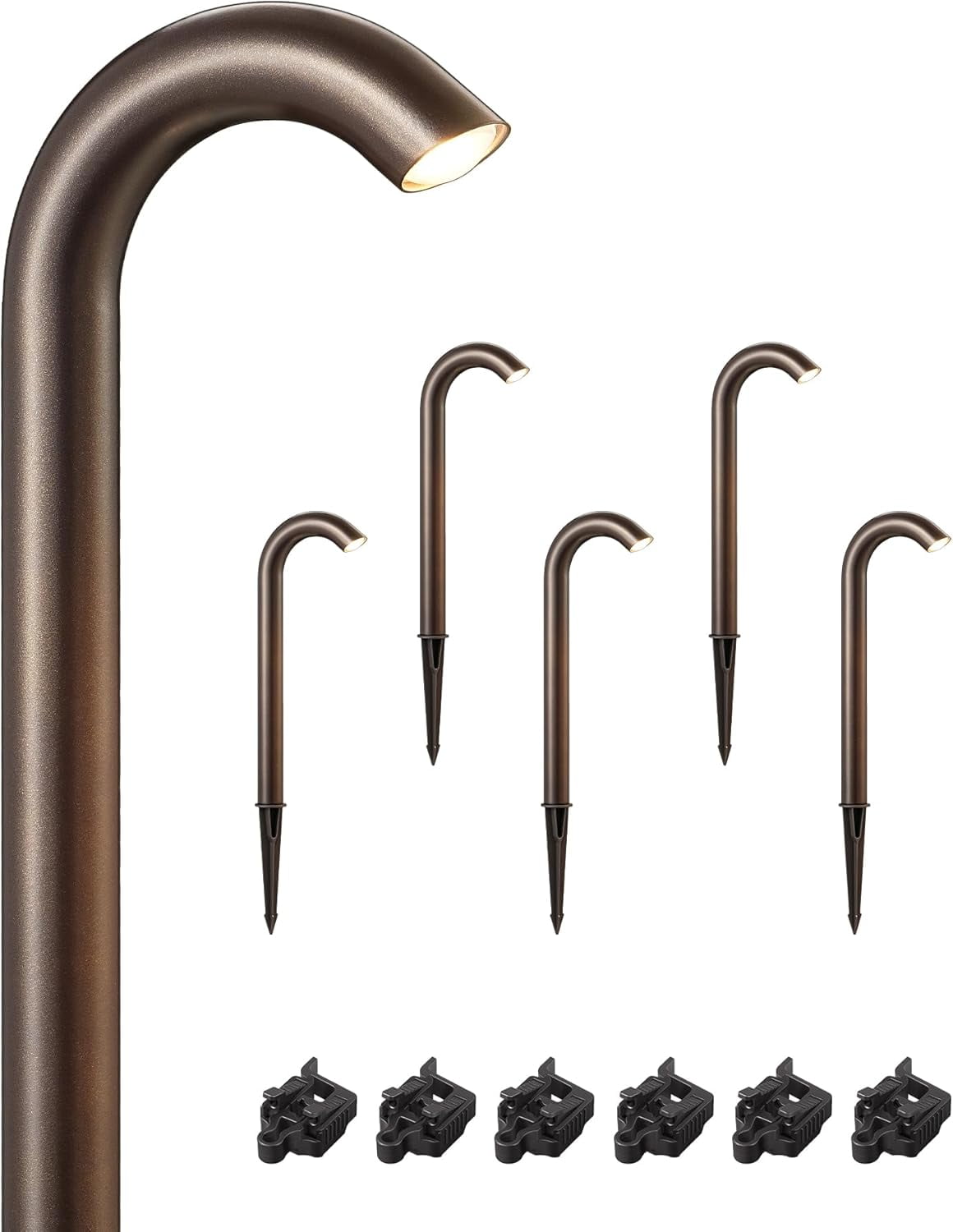 Bronze Low Voltage Landscape Lighting, 3W 3000K 200LM Bright LED ...