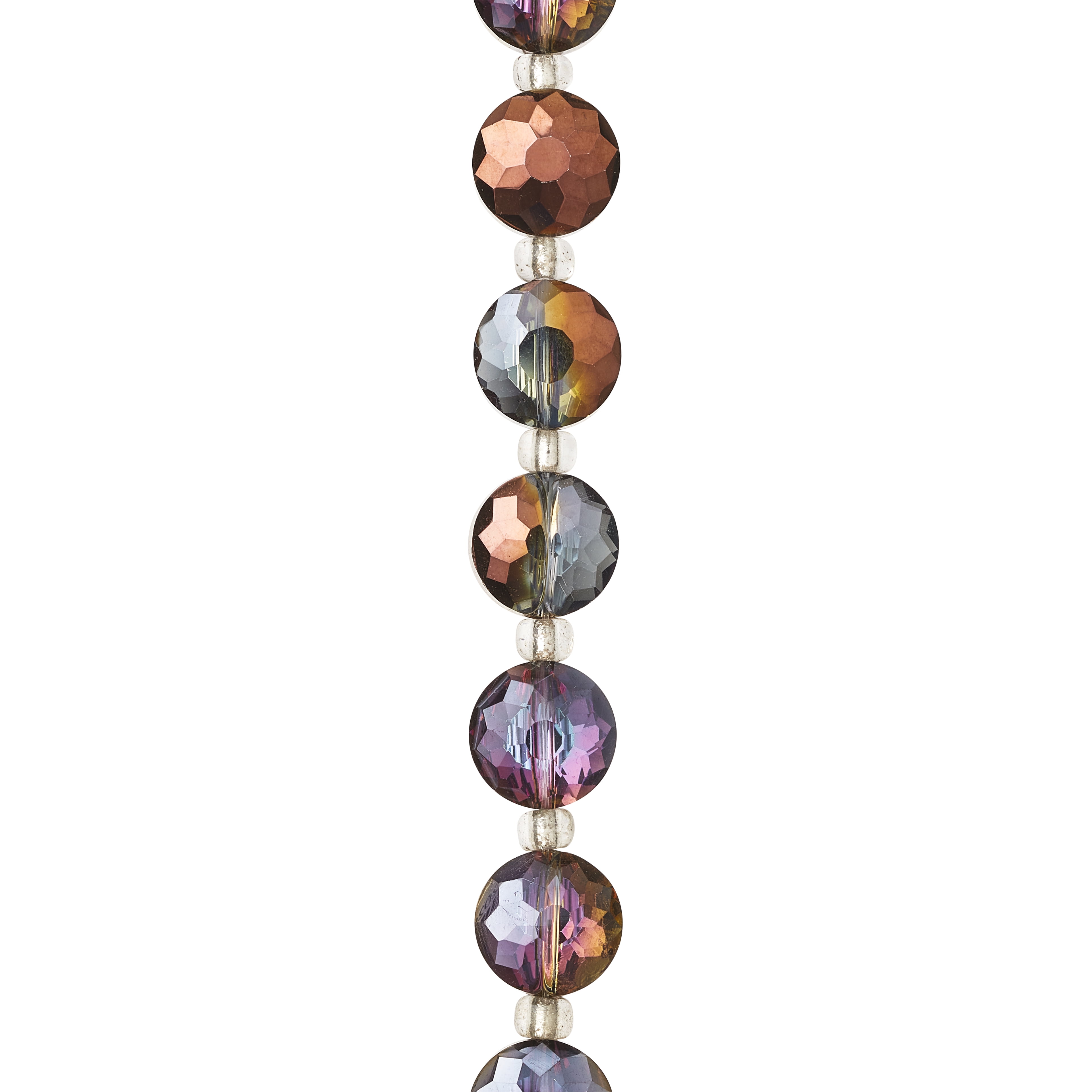 Bronze Mix Glass Large Faceted Round Beads by Bead Landing™ - Walmart.com