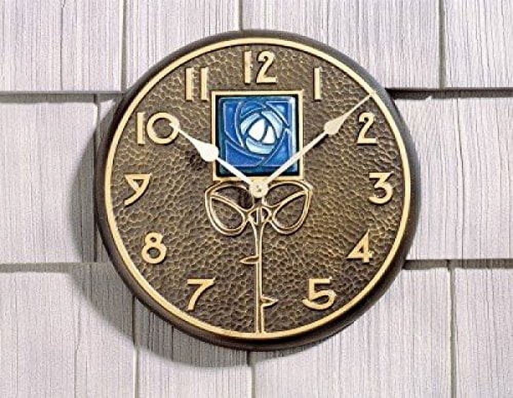 Blue Dard Hunter Rose in French Bronze - Clock - Walmart.com