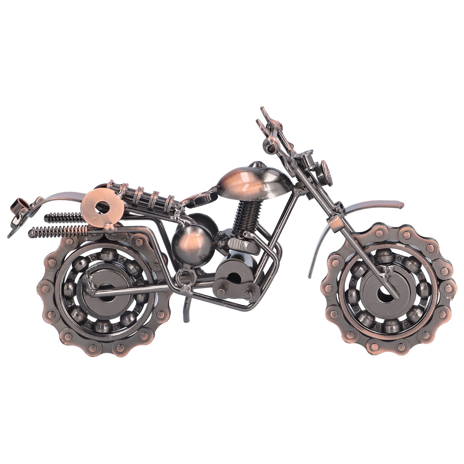 Bronze Retro Style Motorcycle Ornament Small Size Iron Artwork for Home ...