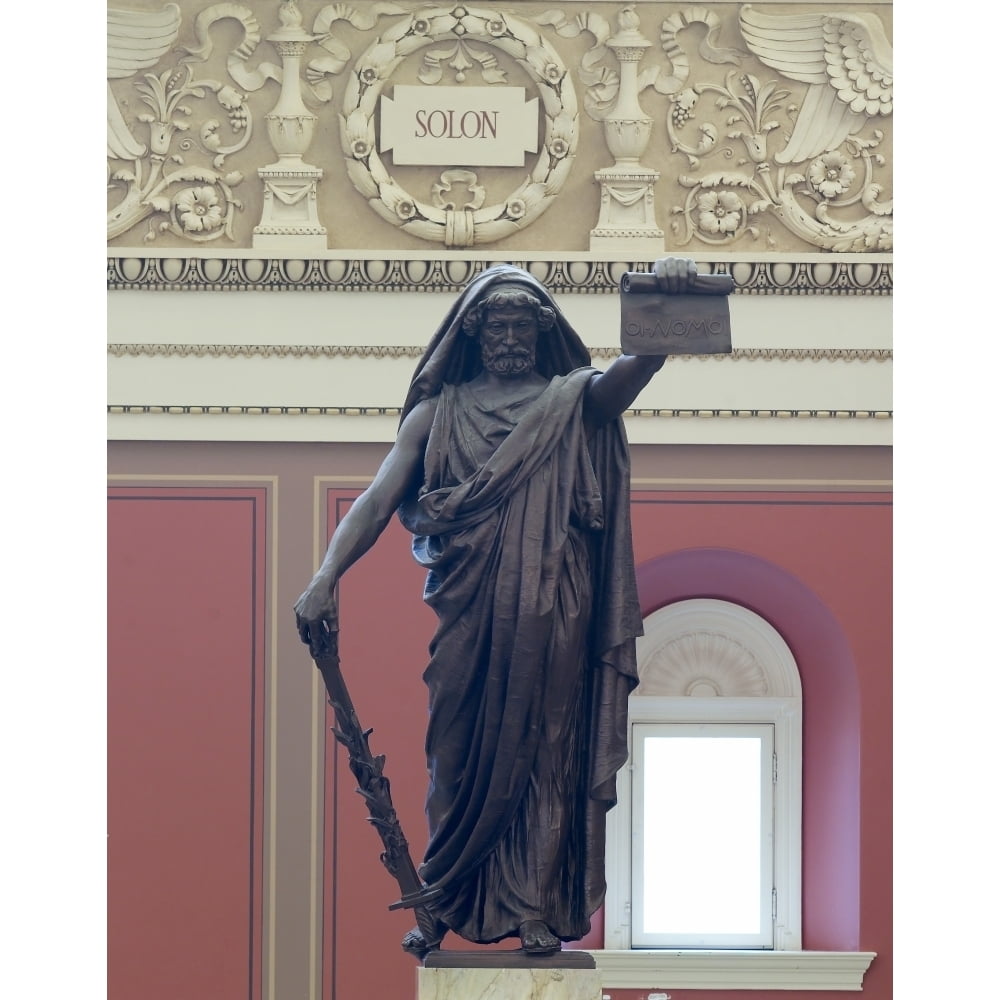 Bronze Sculpture of Solon the Athenian Statesman Poster Print (18 x 24 ...