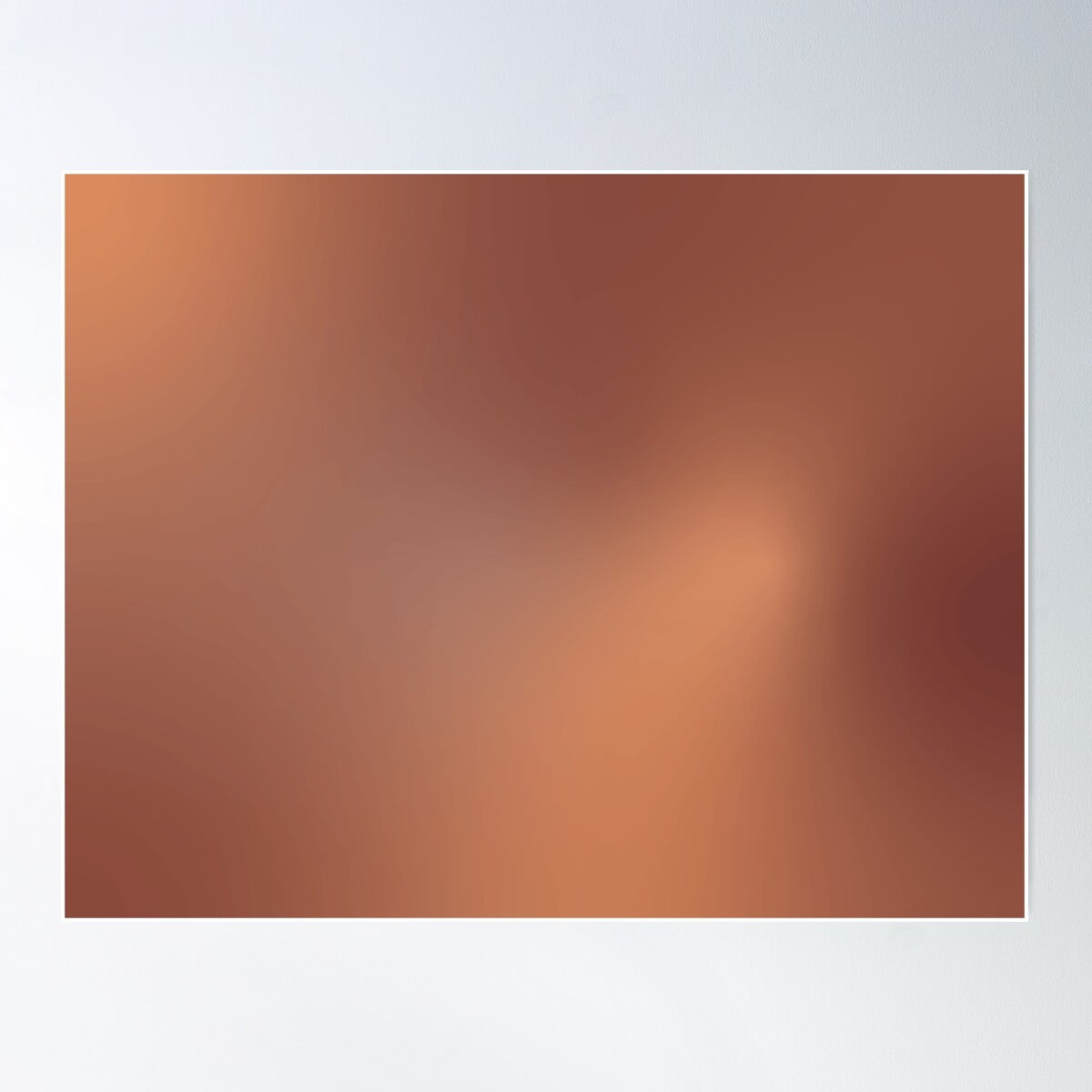 Bronze Shades Fluid Gradient Poster Wall Art, Modern Wall Decor For ...