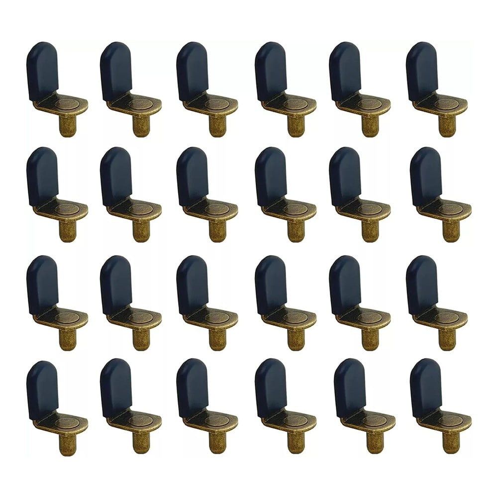 Bronze Shelf Pins 40 L-Clips 1/4 Inch Shelf Support Nails Closet ...