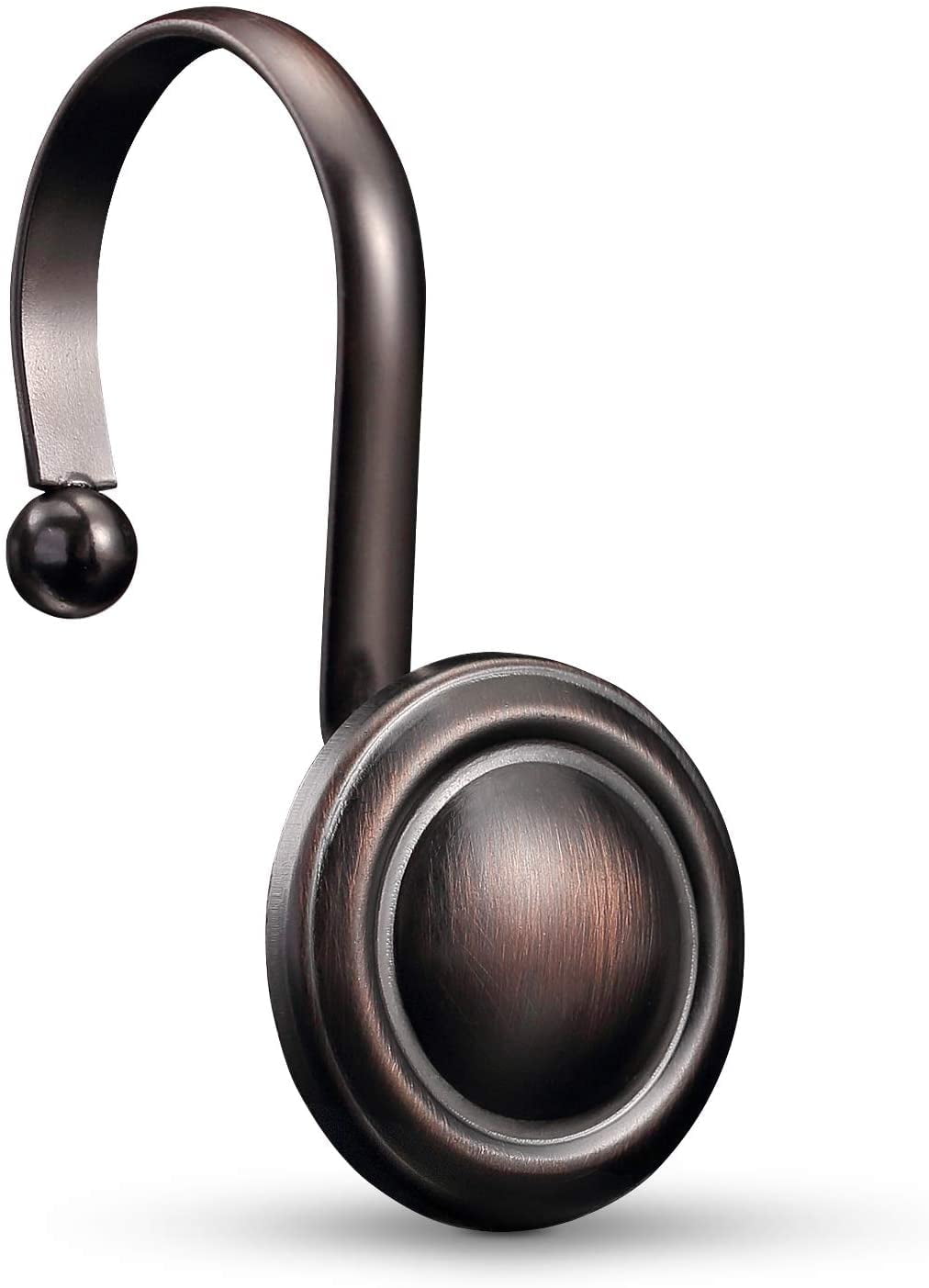 Bronze Shower Curtain Hooks Rings,Oil Rubbed Decorative Shower Curtain ...