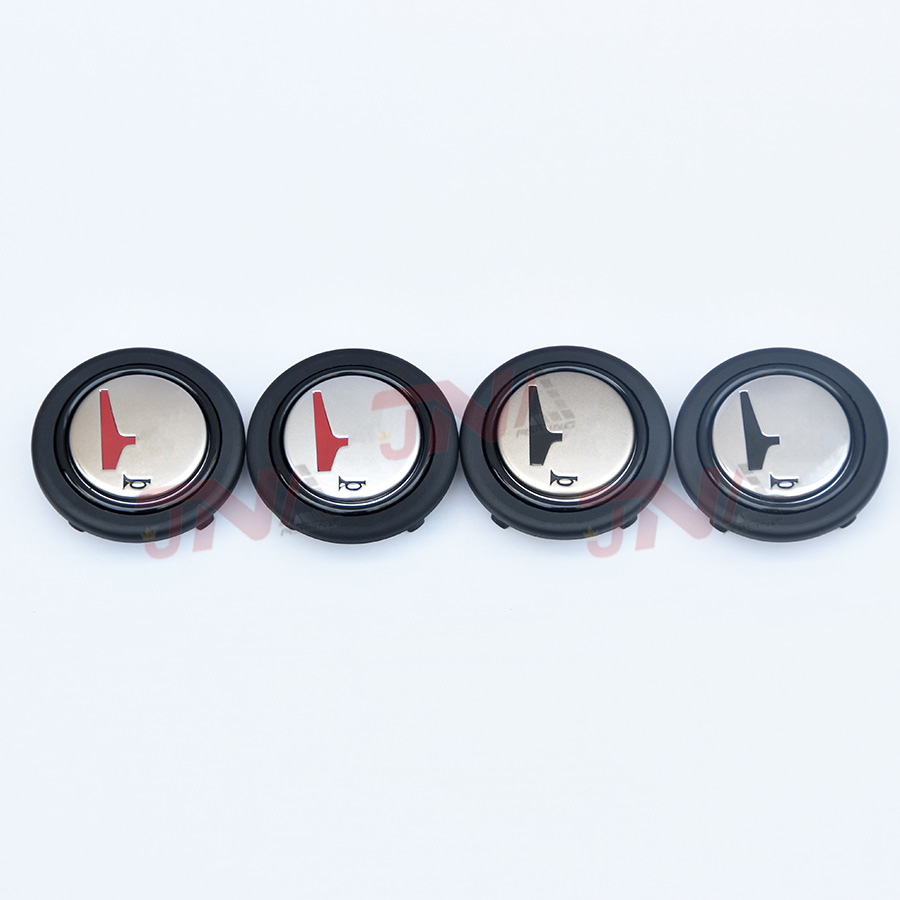 Bronze/Silver Backgound Red/Black H Steering Wheel Horn Button Horn ...