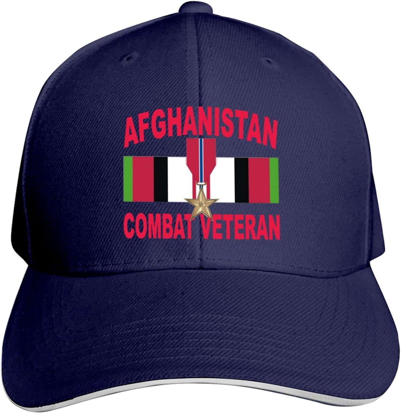 Bronze Star Afghanistan Combat Veteran Unisex Baseball Cap Dad Hat Adjustable Snapback Hats ...