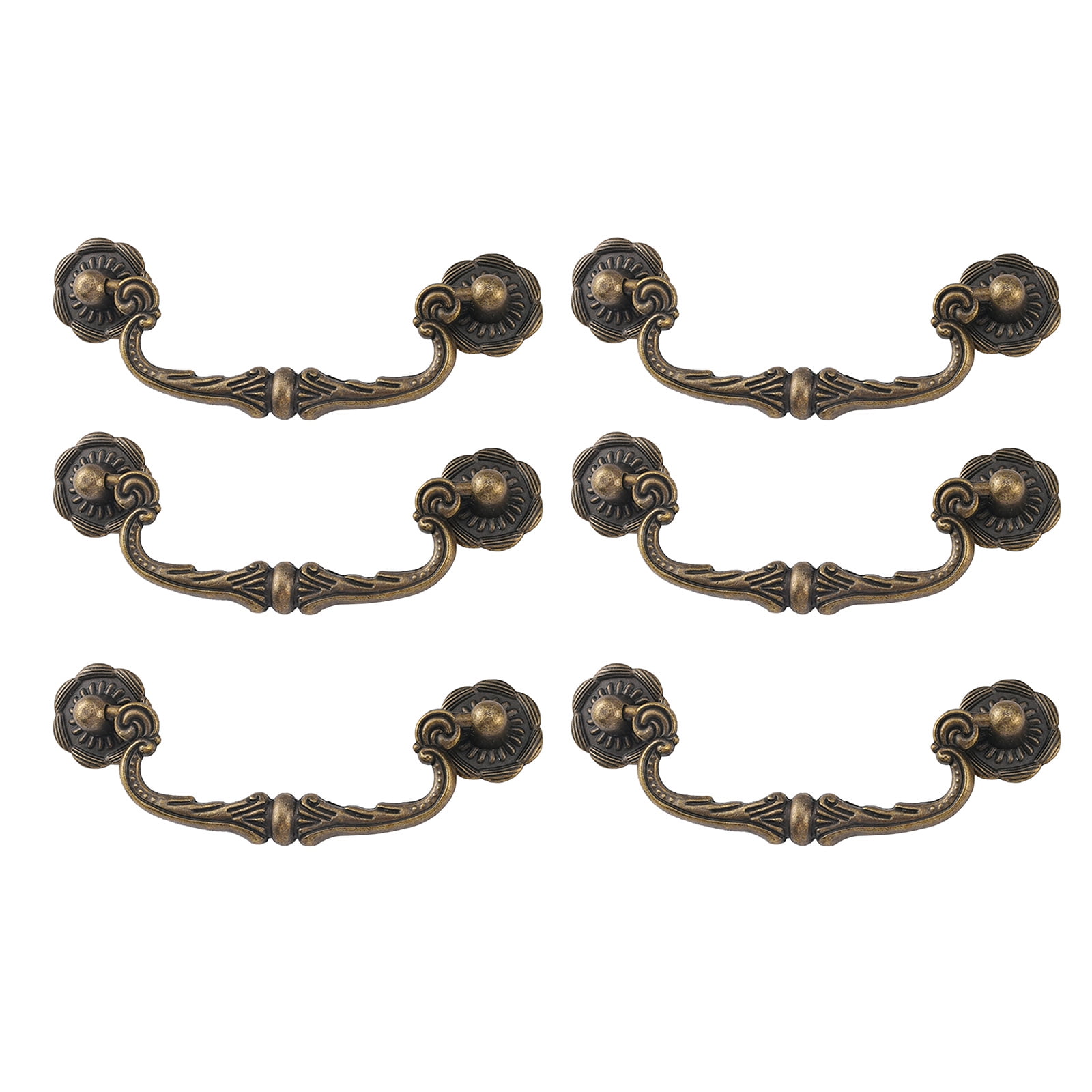 Bronze set Old Handles 86mm Hole Spacing Traditional Drawer Handle for ...