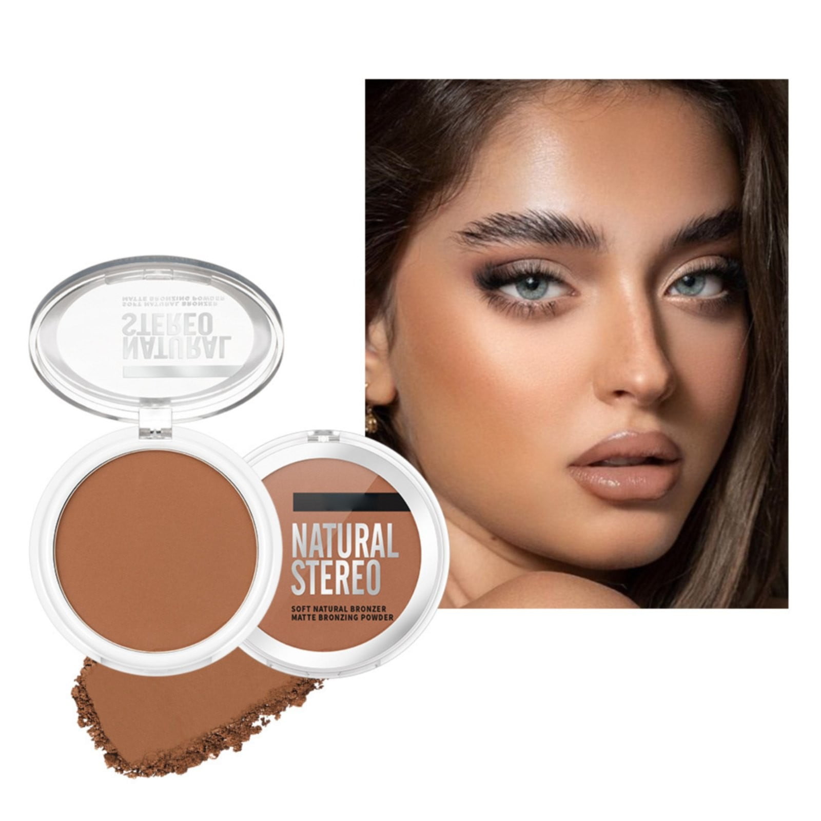 Bronzer Powder， Bronzer Powder Natural Makeup Lightweight Blends Easily ...