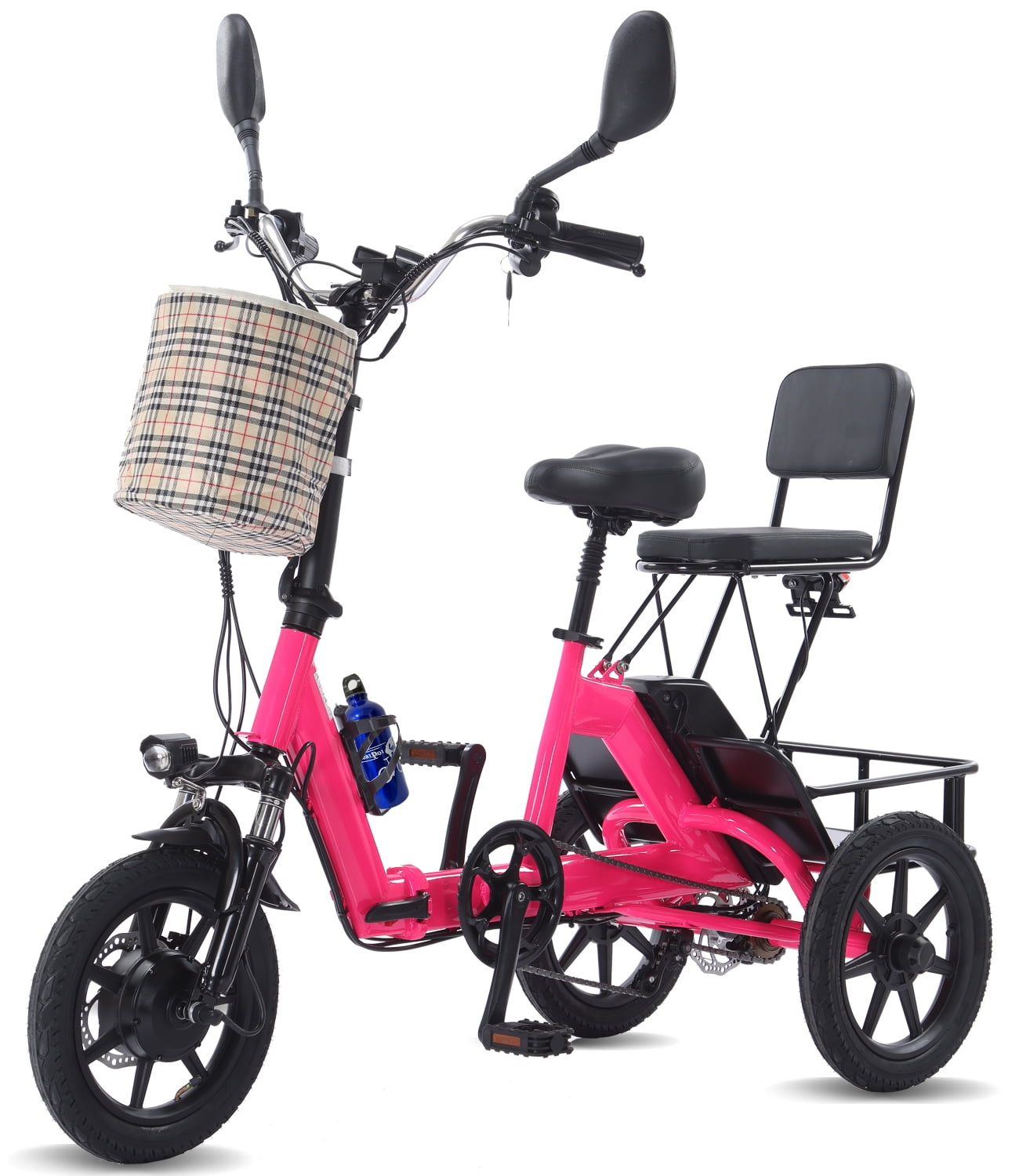 Broobey 3 Wheel Electric Tricycle for Adults, 350W Full Suspension ...