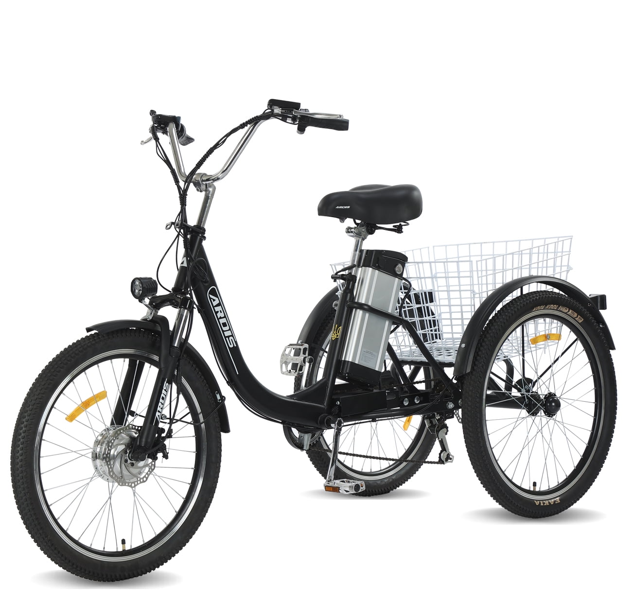 Broobey Electric Tricycles with Large Basket for Adults 350W Power ...