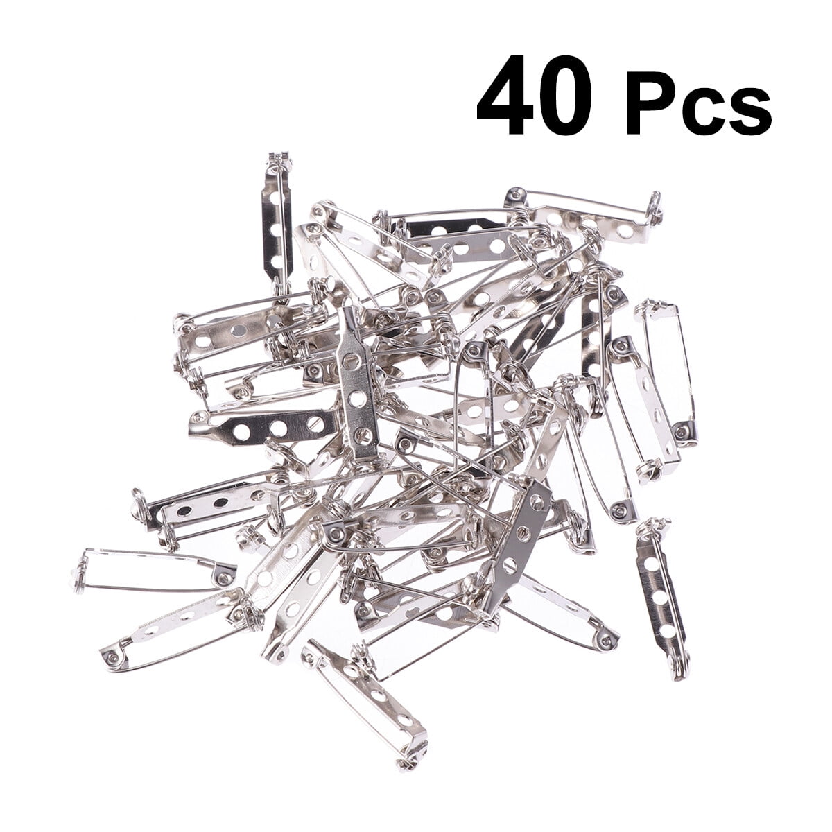Brooch Clasp Pin Back Corsage Safety 40 PCS Manual Metal Heavy Duty ...