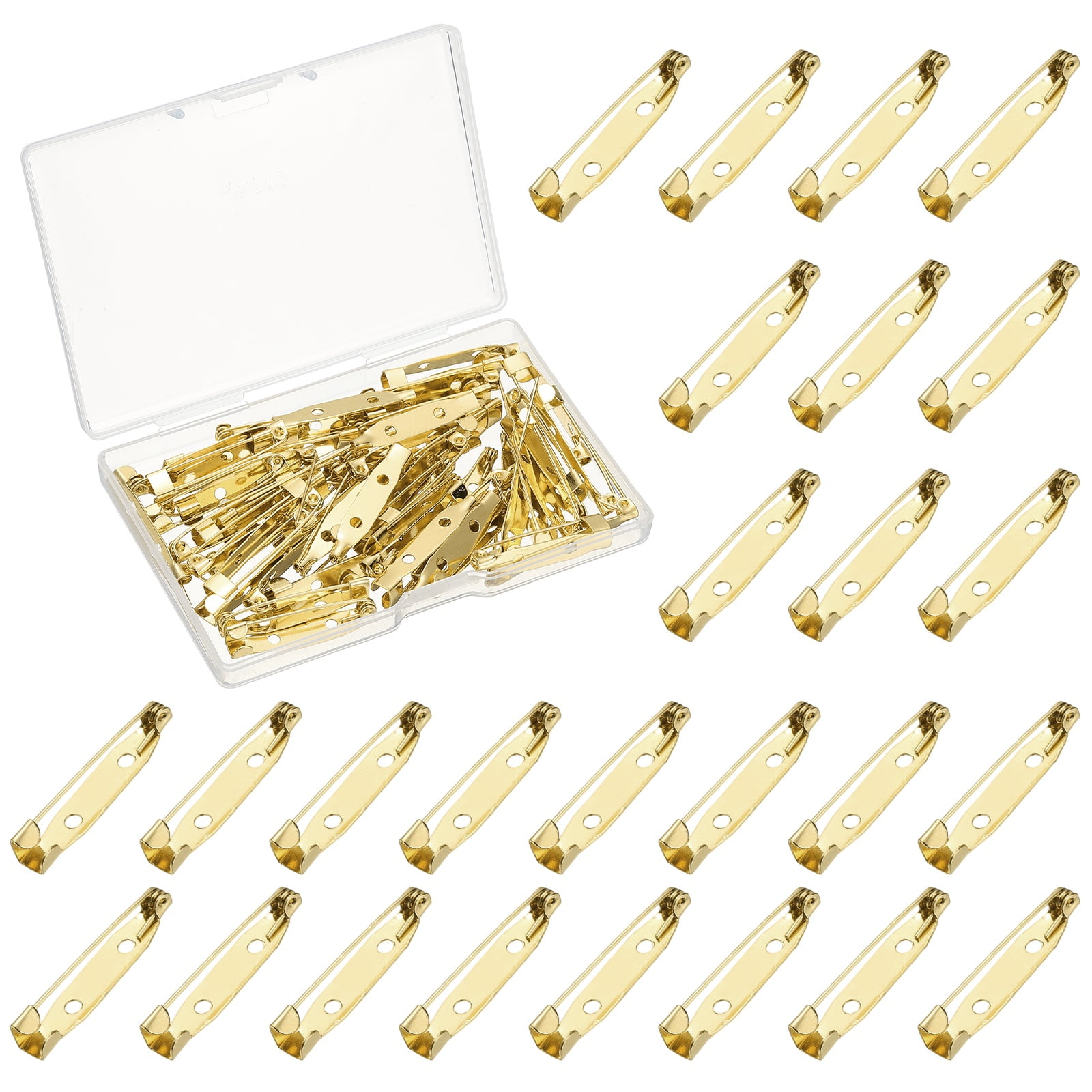 Brooch Pin Backs, Brooch Clasp Badge Pins for Sewing DIY Craft Name ...