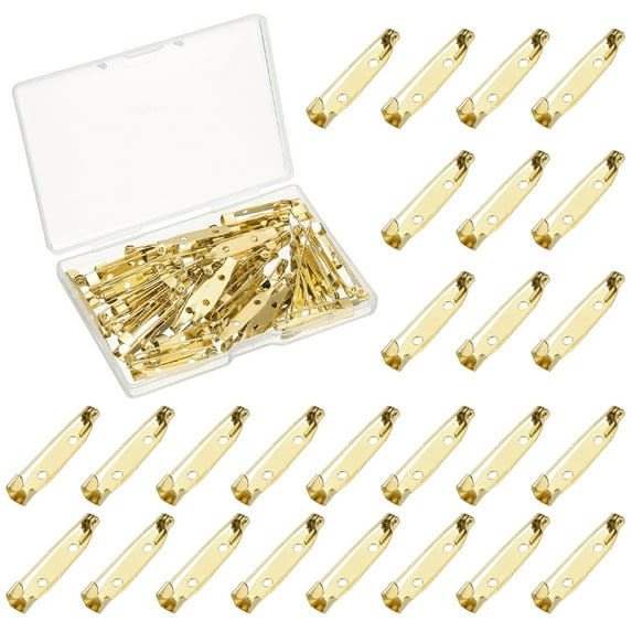 Brooch Pin Backs, Brooch Clasp Badge Pins for Sewing DIY Craft Name ...