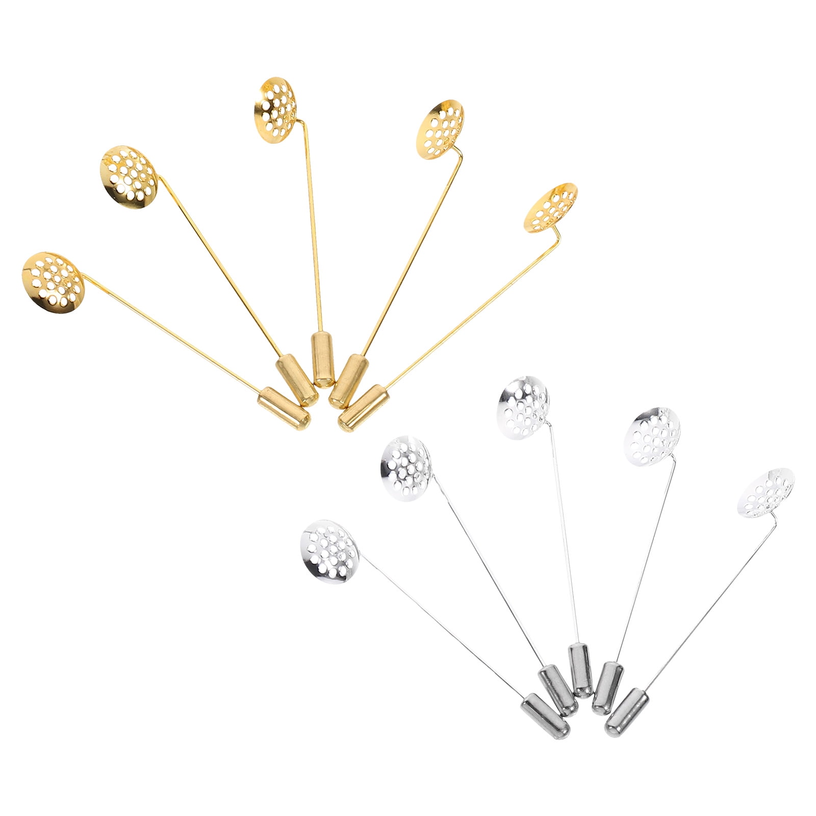 Brooch Pin Lapel Stick Tray Diy Blank Needle Base Settings Safety ...