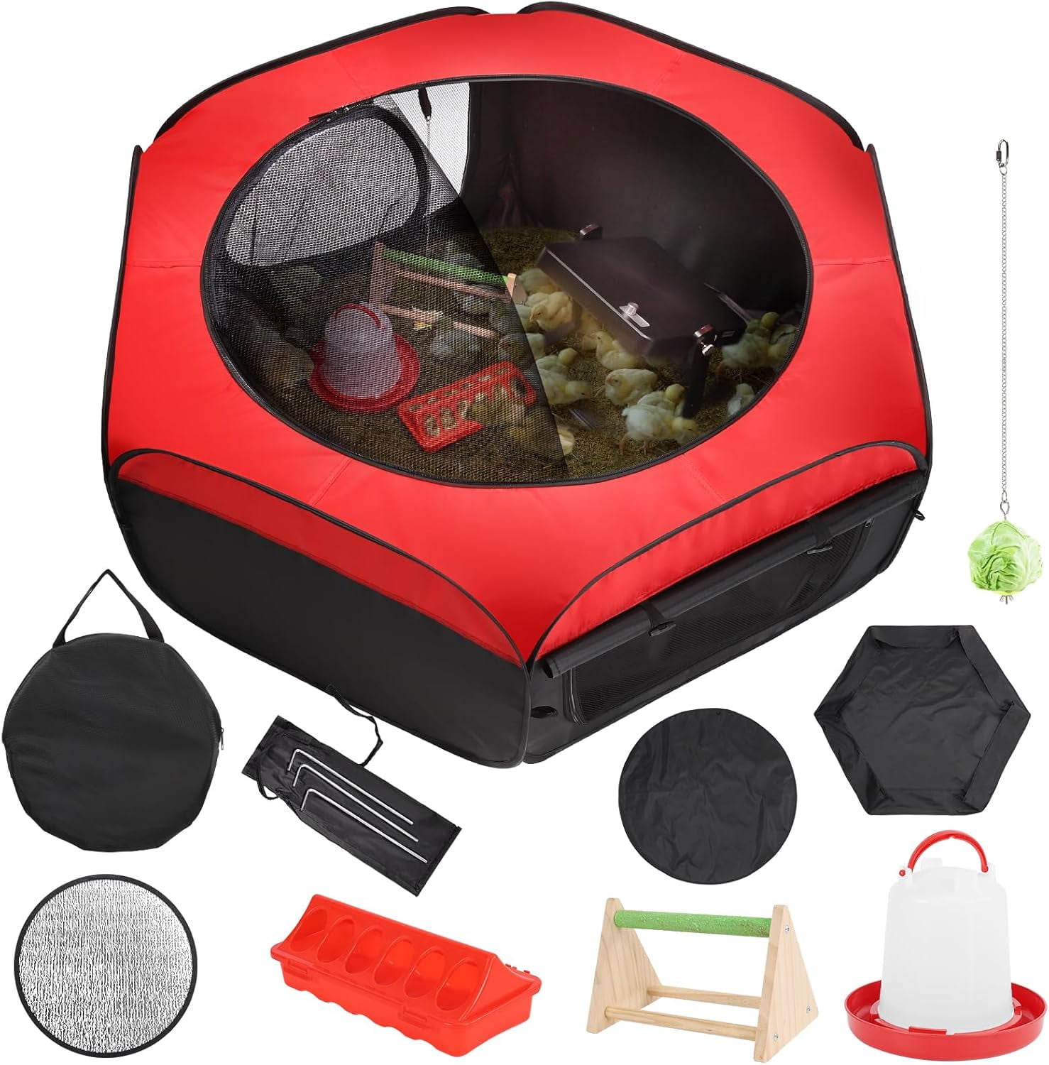 Brooder Box for Chicks - Complete Chicken Brooder Kit with Pop-Up ...