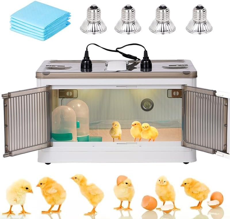Brooder Box for Chicks Quail Brooder Box with Thermostat Poultry Heater ...
