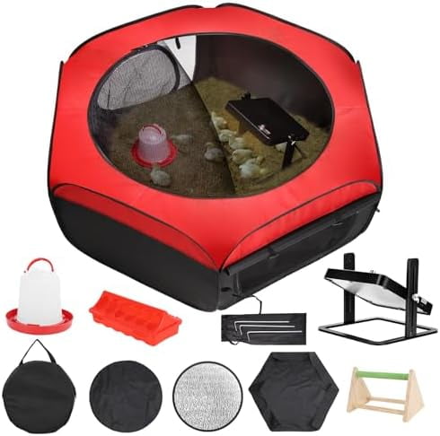 Brooder Box for Chicks Starter Kit, Pop up and Breathable Chicken ...