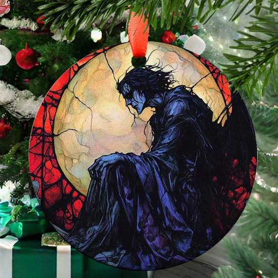 Brooding Vampire 6 Ceramic/Acrylic Christmas Ornament, Warm Fall Feast ...