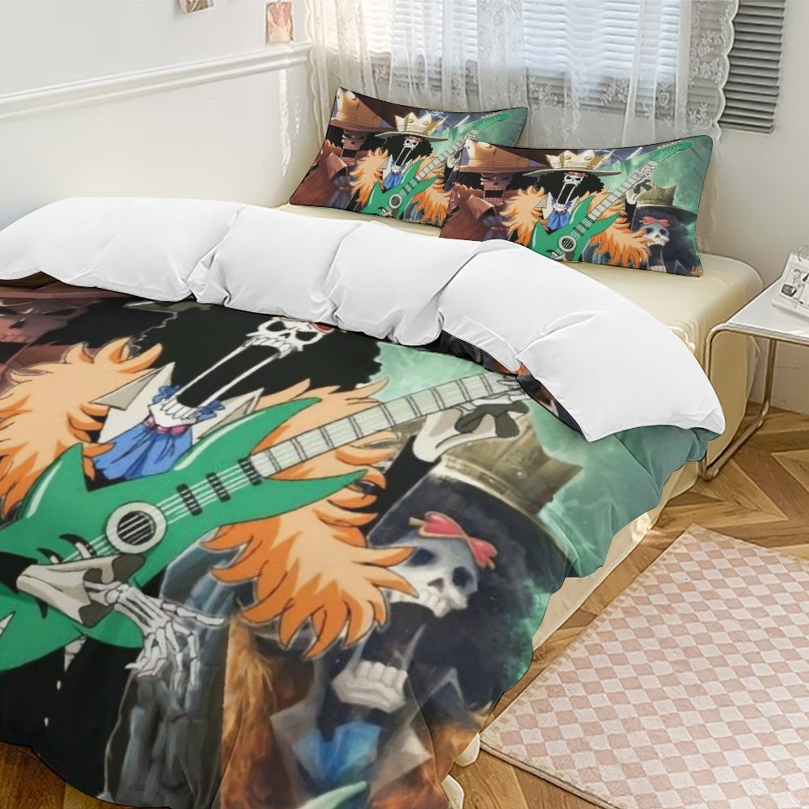 Brook Bed Duvet Cover Funny Anime Cartoon Bedding Sets Lightweight 3 ...
