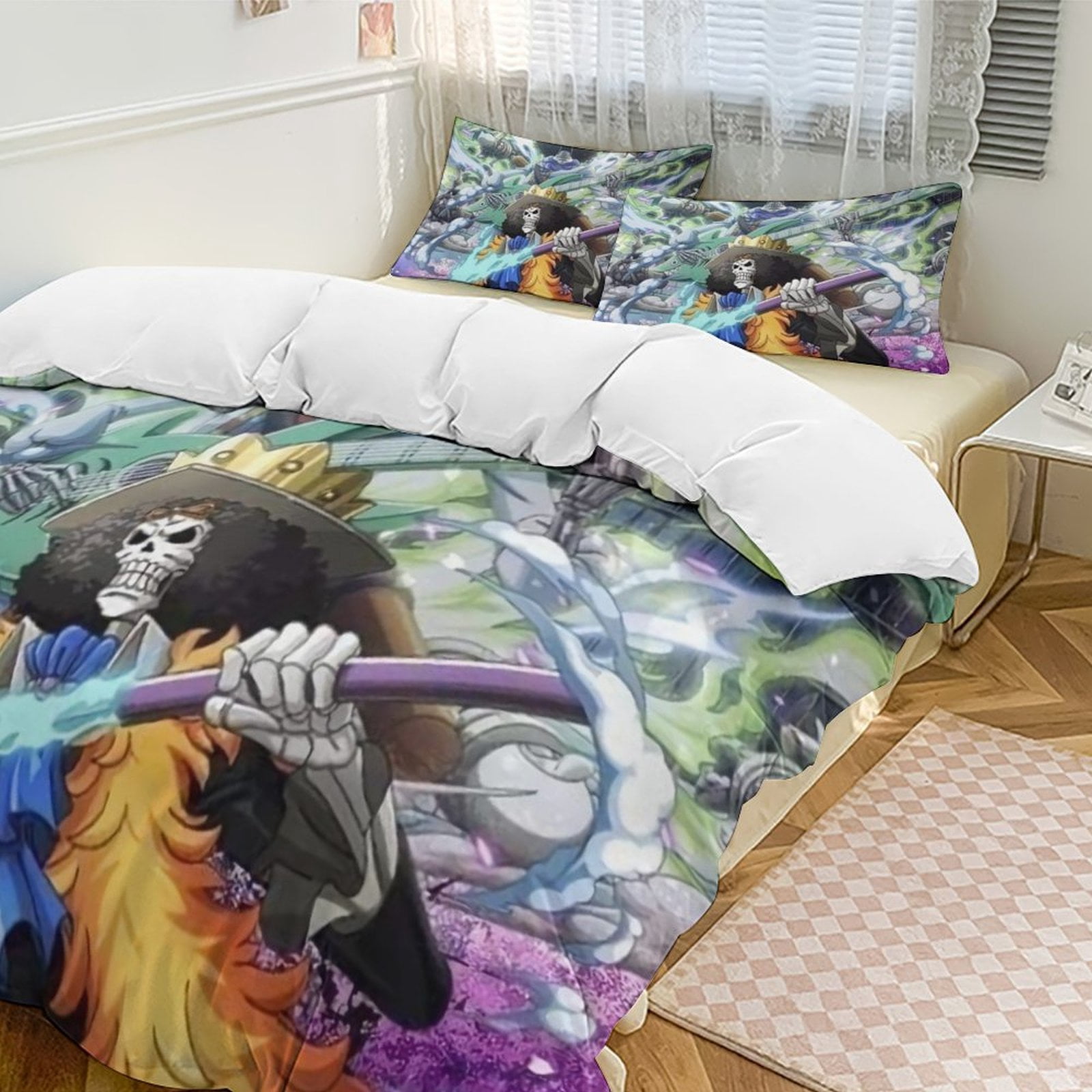 Brook Bed Duvet Cover Funny Anime Cartoon Bedding Sets Lightweight 3 ...