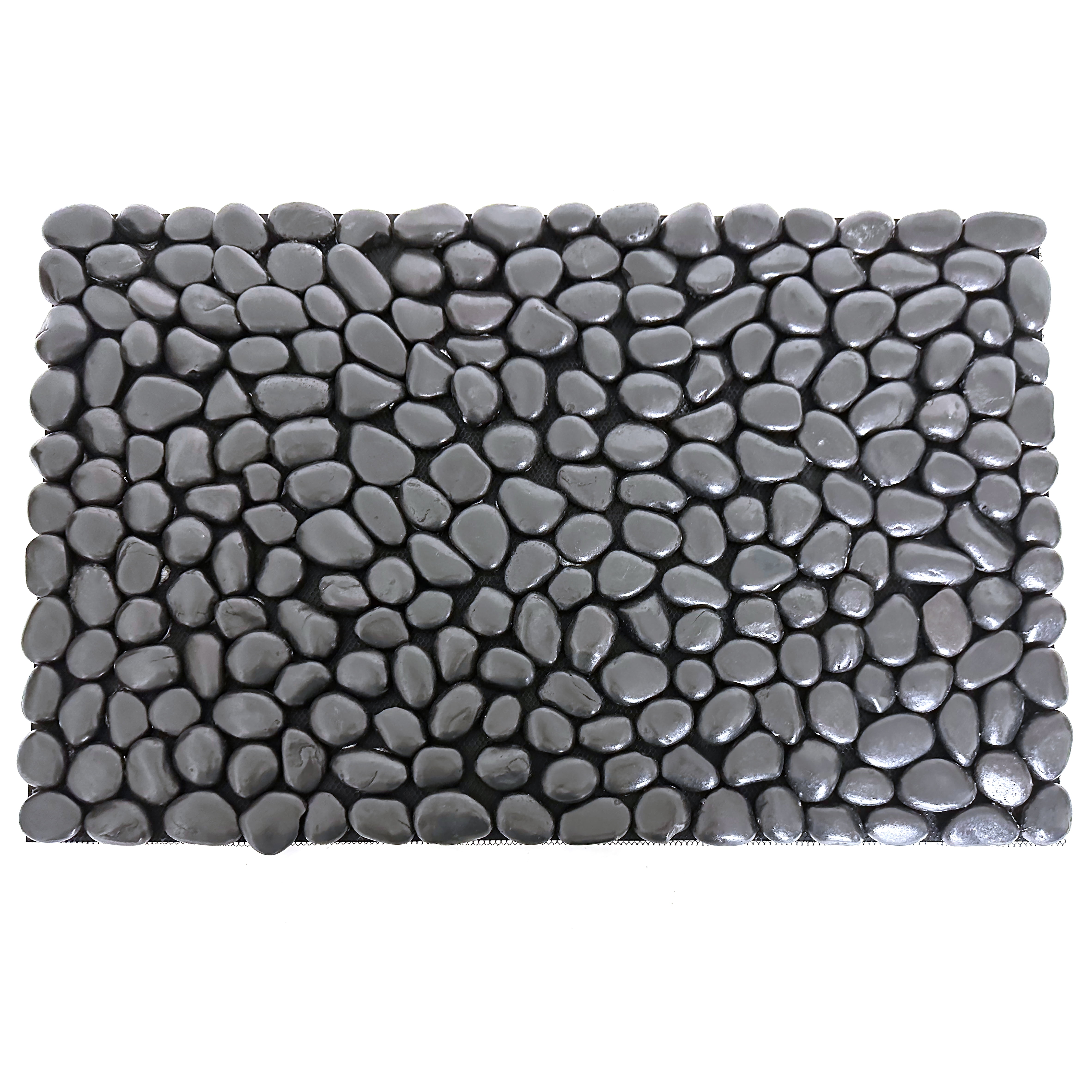 Brook Branch Glossy Black Stone Pebble Mat - Walmart.com