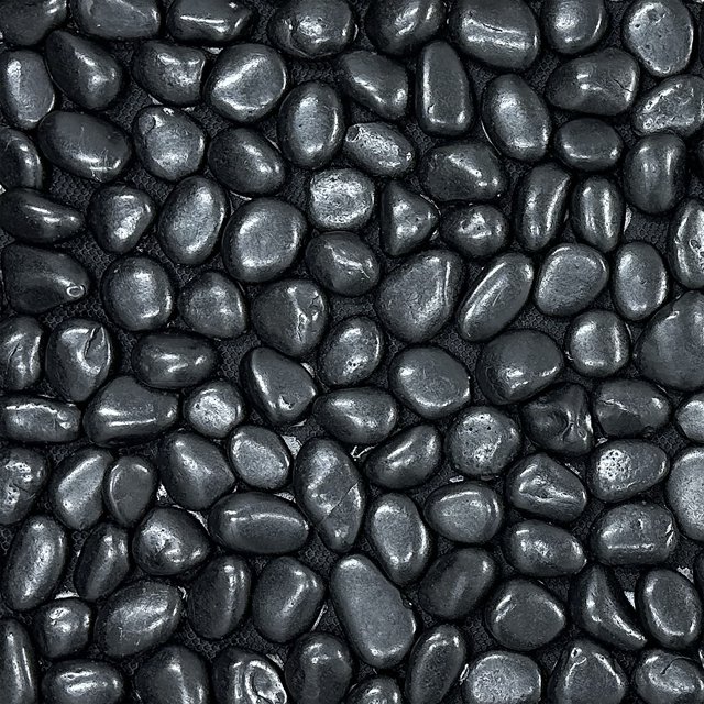 Brook Branch Glossy Black Stone Pebble Mat - Walmart.com