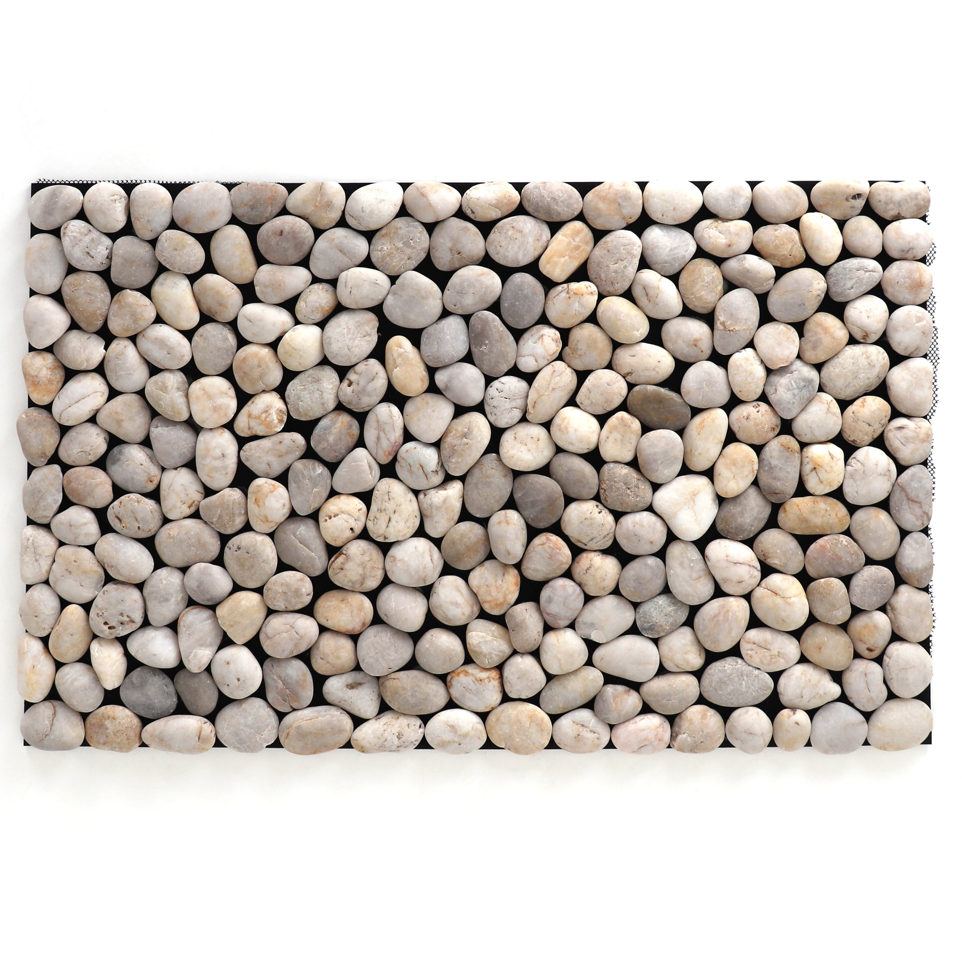 Brook Branch White Stone Pebble Mat - Walmart.com